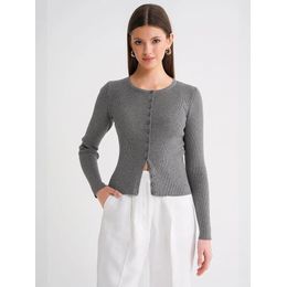 Mixray Knit Cardigan female Grey size M