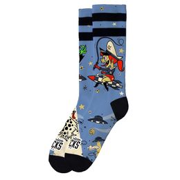 American Socks Socks 'Alien Snatch' male Blue size 36-40