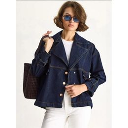 Bianco Lucci Between-Season Jacket female Blue size S