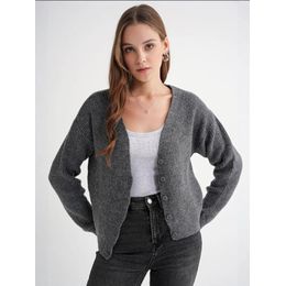 Mixray Knit Cardigan female Grey size S/L