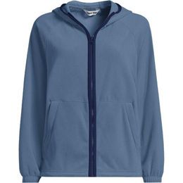 LANDS' END Anyweather Fleece-Jacke mit Kapuze, Damen,  Blau, Polyester, by Lands' End
