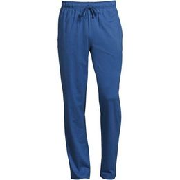 LANDS' END Jersey-Pyjamahose, Herren,  Blau, Baumwolle, by Lands' End