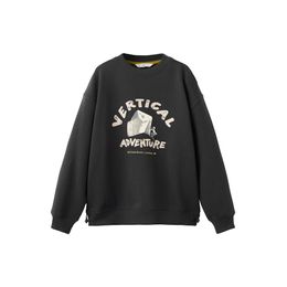 Mango Kids Sweatshirt 'ECHEESE' boy Grey size 13-14