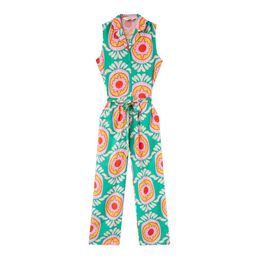 Companiafantastica Compania Fantastica Jumpsuit 'Mono' Damen Gr&ouml;&szlig;e L curry / smaragd / hellpink / rot