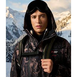 Superdry Herren Ski-shelljacke mit Kapuze Brown - Gr&ouml;&szlig;e: M 1020304600093H1B002