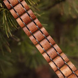 Holzkern Armband Grandezza (Mahagoni/Grau), Naturholz, Damen und Herren, gr&ouml;&szlig;enverstellbar