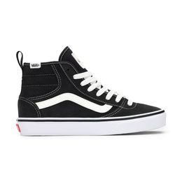 Sneaker Vans "ASHWOOD HI DECON", Damen, Gr. 38, schwarz, wei&szlig;, Leder, Synthetik, Textil, Schuhe Sneaker
