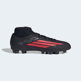 Fu&szlig;ballschuh adidas Performance "F50 CLUB MID FIRM GROUND/MULTI GROUND KIDS", M&auml;dchen, Gr. 30, core schwarz, lucid rot, core schwarz, Synthetik, Textil, Schuhe Fu&szlig;ballschuh, f&uuml;r viele verschiedene B&ouml;den geeignet, f&uuml;r Kinder & Jugendliche