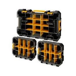 Stanley Organiser Set PRO-STACK Organiser Set, Werkzeugkiste schwarz/transparent, 3-teilig