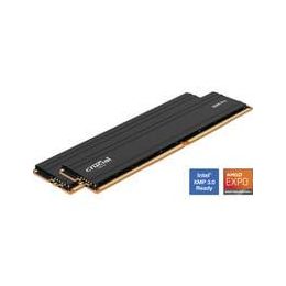 CRUCIAL DIMM 32 GB DDR4-3200 (2x 16 GB) Dual-Kit, Arbeitsspeicher schwarz, CP2K16G4DFRA32A, PRO, INTEL XMP