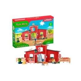 Schleich Farm World Gro&szlig;e Farm mit Tieren & Zubeh&ouml;r, Spielgeb&auml;ude