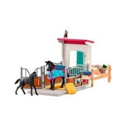 Schleich Horse Club Pferdebox mit Stute und Fohlen, Spielfigur