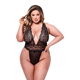 Baci Sexy Deep V Lace Teddy