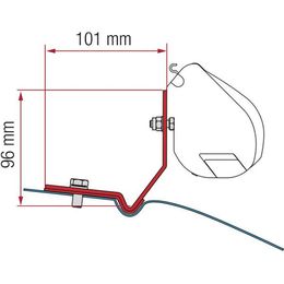 Fiamma Adapterkit F35 (2-tlg.) passend f&uuml;r VW Caddy, Maxi ab 2016