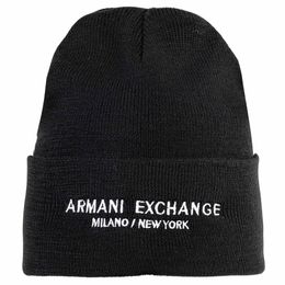 Armani Exchange M&uuml;tze Herren Gr&ouml;&szlig;e 55/60 schwarz