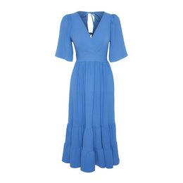 Trendyol Kleid Damen Gr&ouml;&szlig;e 38 blau Winterkleid