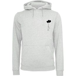 Merchcode Sweatshirt 'Love In The Air' Herren Gr&ouml;&szlig;e M hellgrau / schwarz