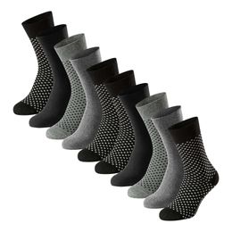 Schiesser Socken Herren Gr&ouml;&szlig;e 39/42 grau / schwarz / wei&szlig;