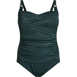 Swim By Zizzi Badeanzug 'CASDENIA' Damen Gr&ouml;&szlig;e 7XL dunkelgr&uuml;n