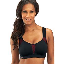 H.I.S. H.I.S Damen Sport-BH, schwarz-pink, Gr&ouml;&szlig;e 70B