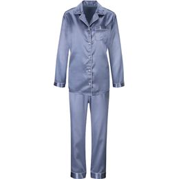 w&auml;schepur w&auml;schepur Damen Pyjama, taubenblau, Gr&ouml;&szlig;e 52/54