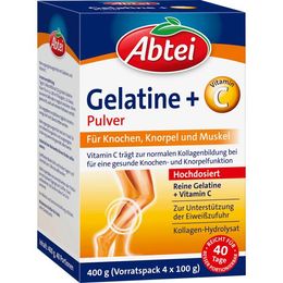 Abtei Gelatine Pulver + Vitamin C (40 Portionen)