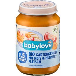 Men&uuml; Gartengem&uuml;se mit Reis & Huhn ab dem 5.Monat babylove