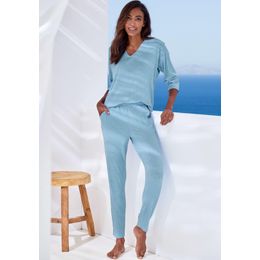 s.Oliver Damen Pyjamaoberteil, hellblau-meliert, Gr&ouml;&szlig;e 32/34
