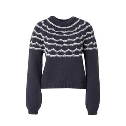 V&eacute;ro Moda Vero Moda Pullover 'Charmaina' Damen Gr&ouml;&szlig;e M anthrazit / wei&szlig;