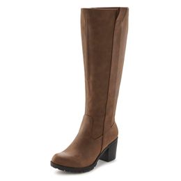 Lascana Damen Weitschaftstiefel, braun, Gr&ouml;&szlig;e 36