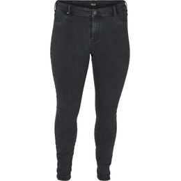 ZIZZI Jeans 'Janna' Damen Gr&ouml;&szlig;e 34/36 dunkelgrau / schwarz