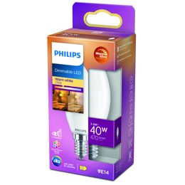 Philips LED-Kerzenlampe B35 'WarmGlow' matt E14 3,4 W, dimmbar