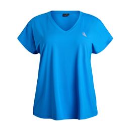 Active By Zizzi T-shirt 'Abasic' Damen Gr&ouml;&szlig;e 7XL/8XL blau