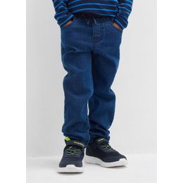 bonprix Jungen Thermojeans mit Jerseyfutter, blau, mit Baumwolle
