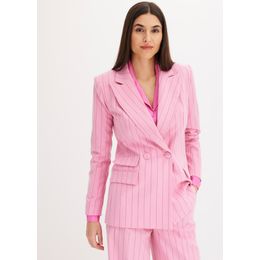 bonprix Nadelstreifen Blazer, rosa