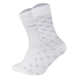 JOOP! Socken Damen Gr&ouml;&szlig;e 43/46 grau / wei&szlig;