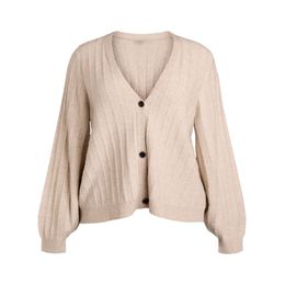 ZIZZI Strickjacke 'Cavista' Damen Gr&ouml;&szlig;e 5XL/6XL beige