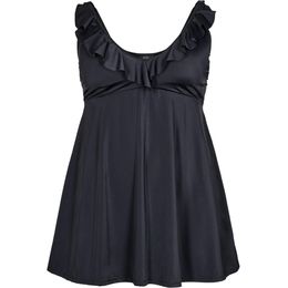 Swim By Zizzi Badeanzugkleid 'STIMA' Damen Gr&ouml;&szlig;e 5XL schwarz