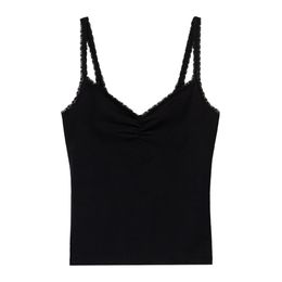 Bershka Top Damen Gr&ouml;&szlig;e L schwarz
