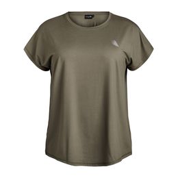 ZIZZI T-Shirt 'Basic' Damen Gr&ouml;&szlig;e 11XL/12XL oliv