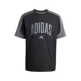 adidas Sportswear Funktionsshirt 'COLLEGIATE' Herren Gr&ouml;&szlig;e L graphit / schwarz
