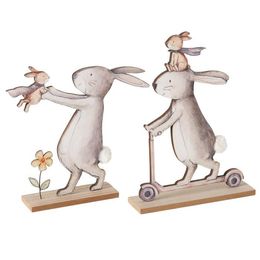 Boltze Figur Hase mit Kind BUNNY