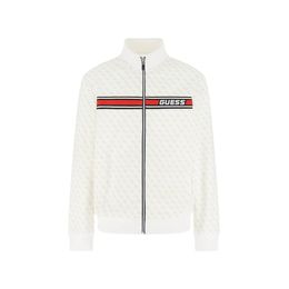 Guess Sportsweatjacke Damen Gr&ouml;&szlig;e S beige / grau / rot / schwarz / offwhite