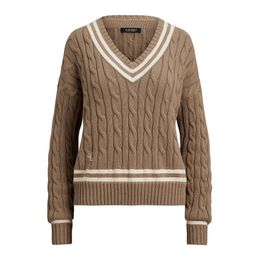 Lauren by Ralph Lauren Lauren Ralph Lauren Pullover 'TEDURPH' Damen Gr&ouml;&szlig;e XL creme / dunkelbeige