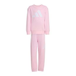 adidas Sportswear Trainingsanzug Jungen Gr&ouml;&szlig;e 128 rosa / wei&szlig;