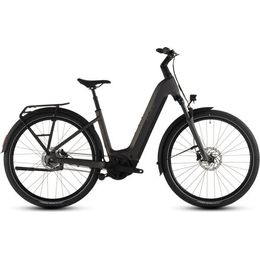 Cube Touring Hybrid Comfort SLX 800 Wh E-Bike Easy Entry 28" charcoal'n'chrome 46 cm | Dienstrad-Leasing m&ouml;glich