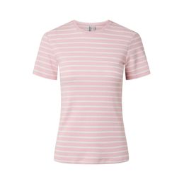 Pieces T-Shirt 'PCRuka' Damen Gr&ouml;&szlig;e XS rosa / wei&szlig;
