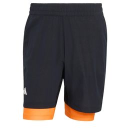 Adidas Performance Sportshorts 'TENNIS CLIMACOOL SHORTS & INNER SHORTS' Herren Gr&ouml;&szlig;e XXL orange / schwarz / wei&szlig;