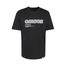 adidas Sportswear Funktionsshirt 'LINEAR' Herren Gr&ouml;&szlig;e L schwarz / wei&szlig;