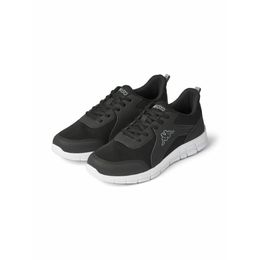Kappa Herren Sneaker "Kappa Flacher shoe Pyxis", Gr. 45schwarz, grau dk, Obermaterial: 100% Kunststoff, Schuhe